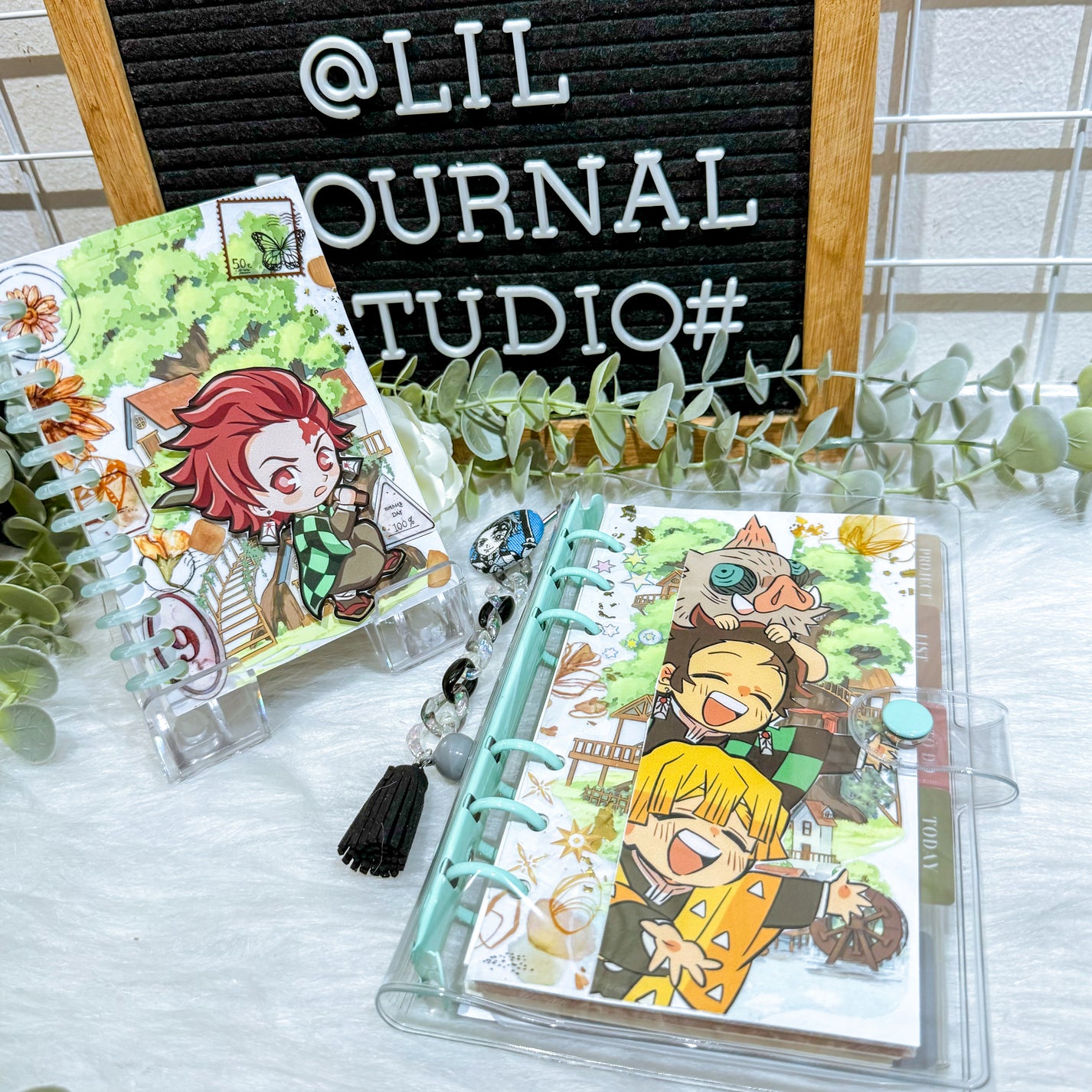 A6 Notebook + B7 Sticker Character Bundle ~ Demon Slayer – liljournalstudio